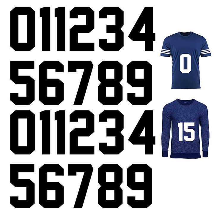 Cheap Custom Jersey Numbers and Letters T-Shirt Stickers