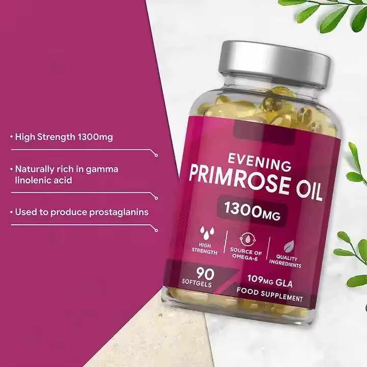 Private Label Evening Primrose Oil Supplement for Women's Skin Health ...