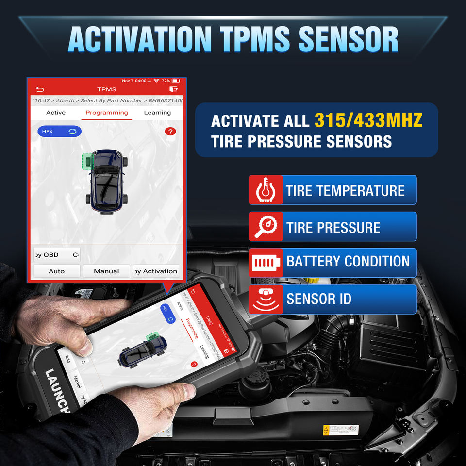2025 LAUNCH X431 CRT5011 V2 TPMS Tool - Universal & Reliable