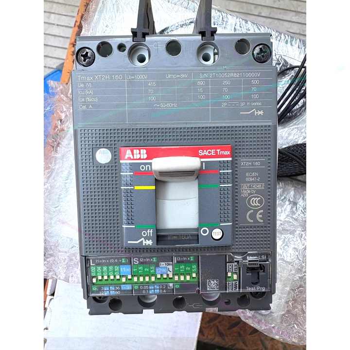 China abb Mccb Circuit Breaker Original XT2H 160 TMA 100-1000 3p F F 100 AMP 4Phase 1SDA067602R1 ...