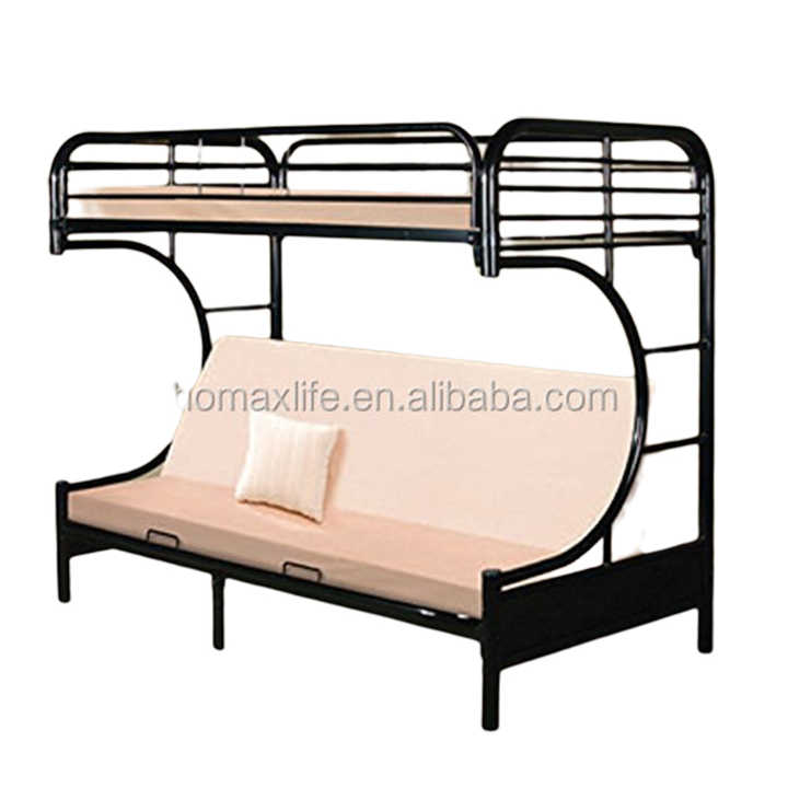 Modern Furniture C-style Sofa Twin Over Futon Metal Folding Sofa Bunk Bed For Bedroom - Buy ...