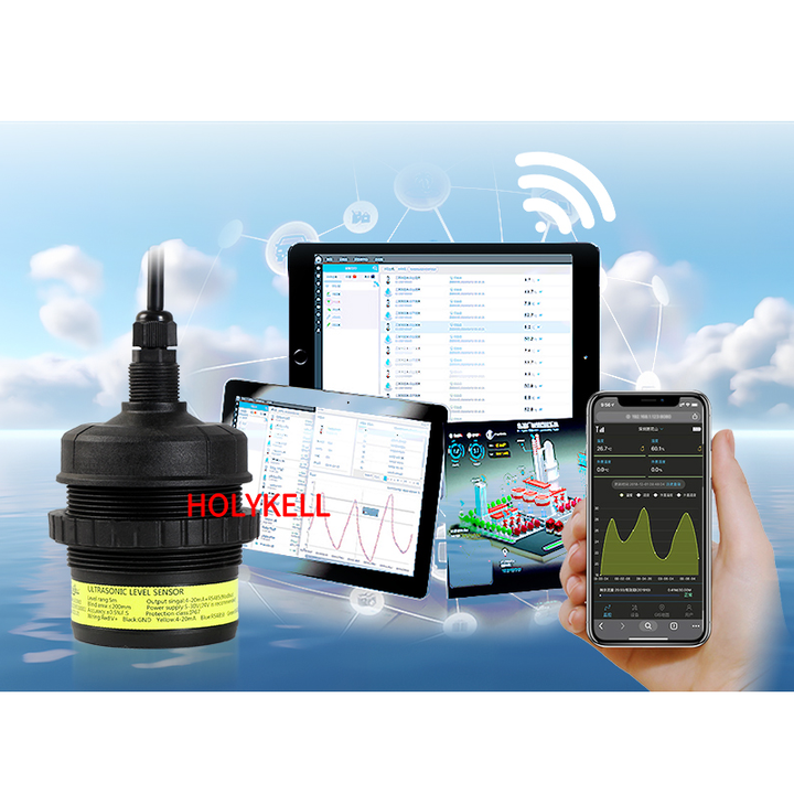 Holykell Non Contact Fuel Level Monitor - Ultrasonic Gauge