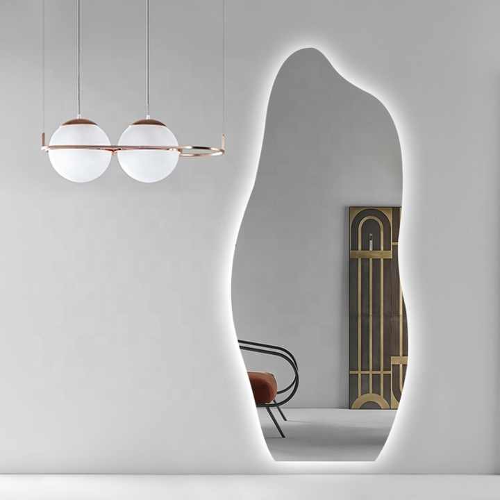 Irregular Large Smart Vertical Mirror Full Body Floor Mirror Wall ...