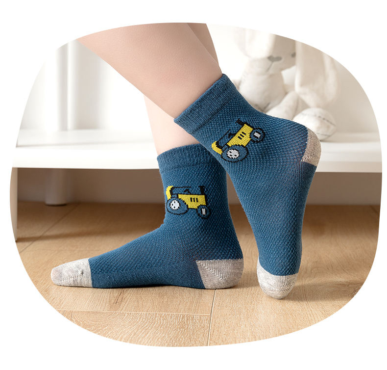 OEM Service Car Cute Cartoon Striped Children Socks Kids School Daily ...