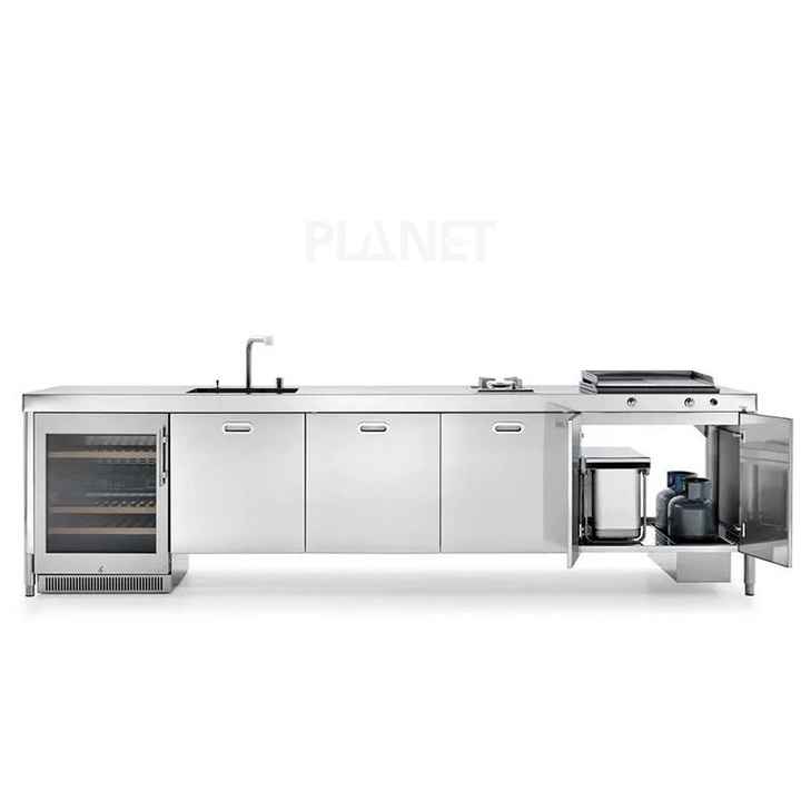 Modular Kitchen Cabinet - Modern Style BBQ Set Kitchen