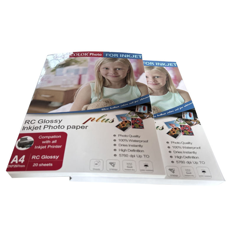 Factory Quality 260g RC Glossy Photo Paper A4 Satin Surface for Photography Glossy A4 Size ...