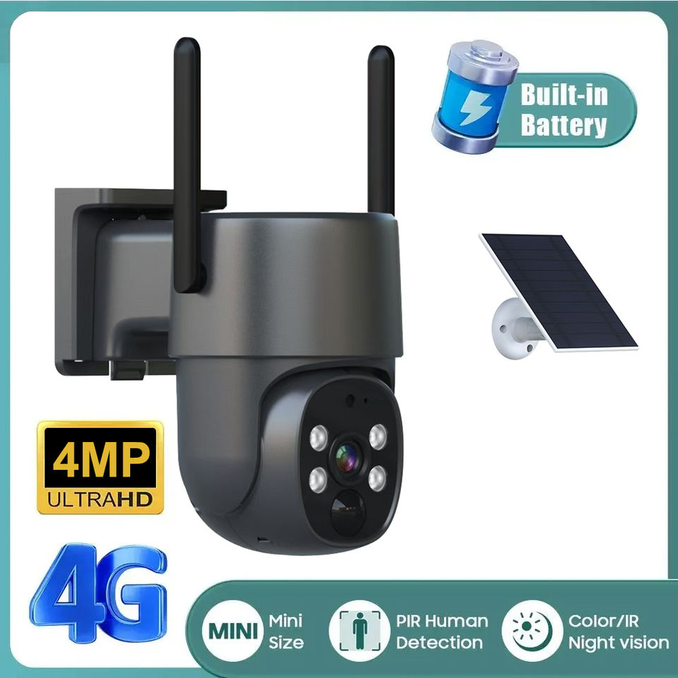 2025 Newest Solar Cctv Camera for Farm Full Color IR Night Vision Human ...