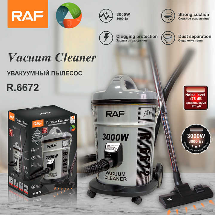 RAF 3000W Canister Vacuum Cleaner - Efficient Home Care