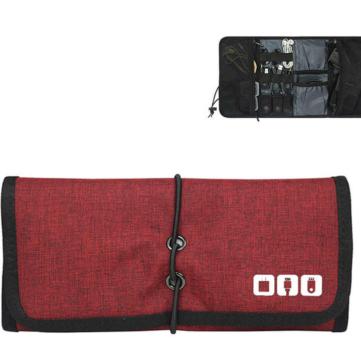 Personalized High Quality Travel Roll up Electronic Cable Storage ...