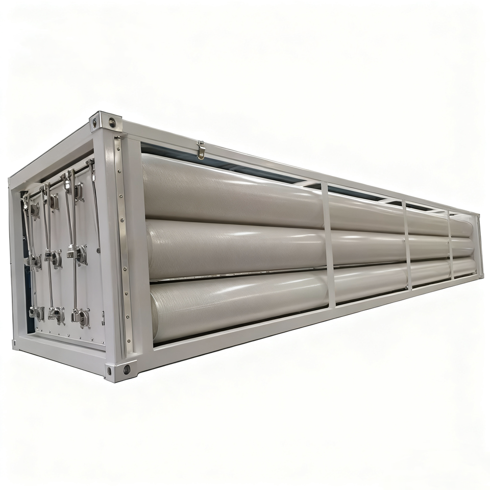 High Pressure 12-Tube CNG Tube Skid Gas Cylinder Container for Chemical ...