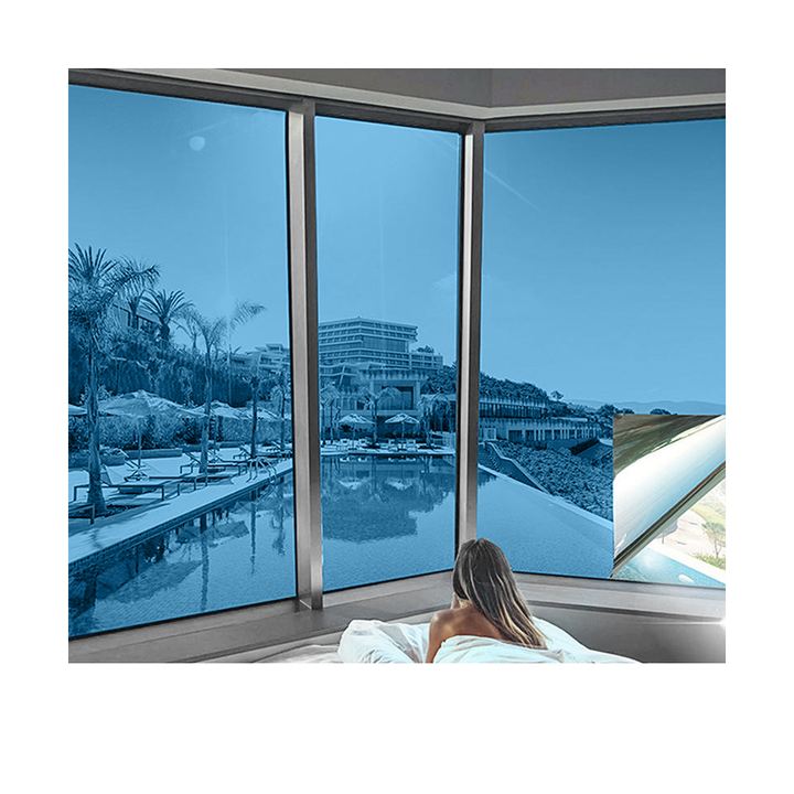Customized Factory Light Blue Architectural Film for Building Glass One ...