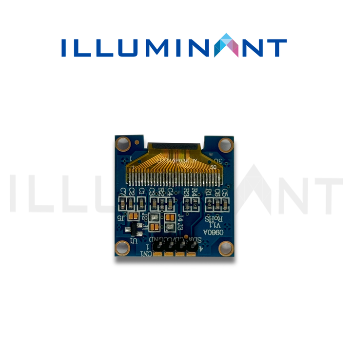 PMOLED 1.3 inch SPI Pin Connector 27.5x27.8x3.0mm Custom Panel Display ...
