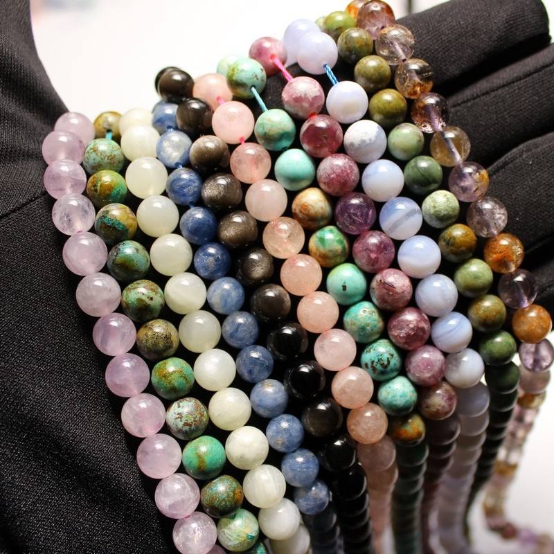6/ 8/10mm Natural Semiprecious Stone Gemstone Loose Beads Cheap Natural ...