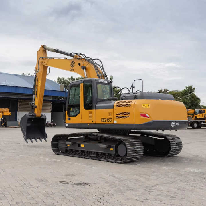 21 Ton Excavator XE215C With Isuzu Engine Hydraulic Crawler Digger ...