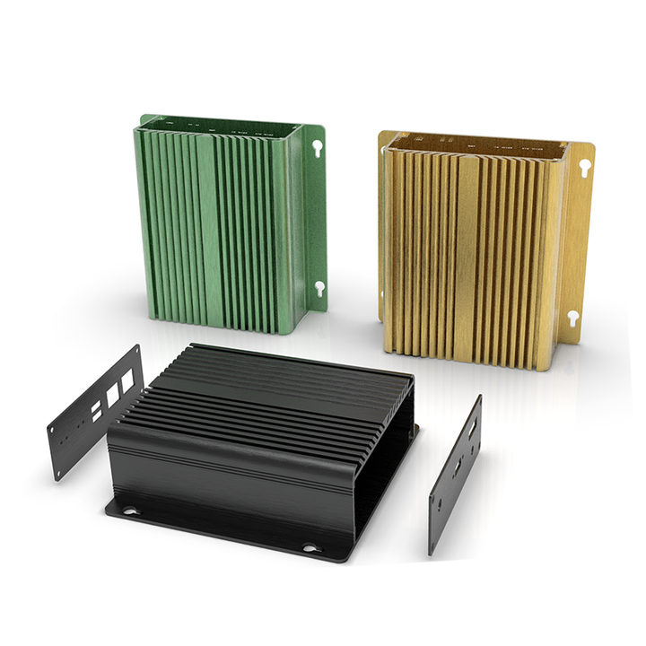 Custom aluminum electronic junction box pcb shell amplifier anod casing ...