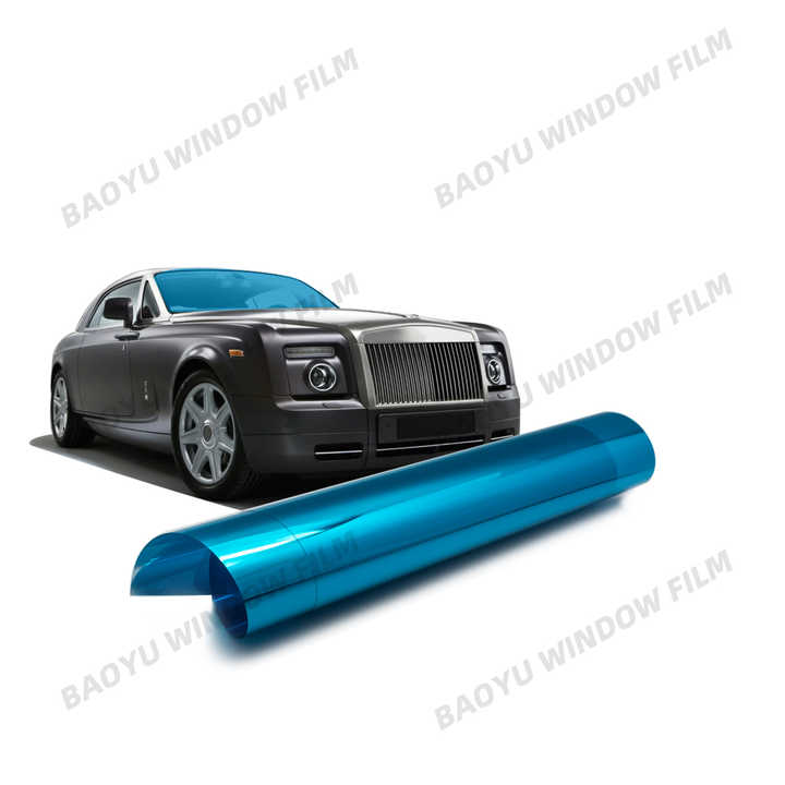 Mirror Tint Solar Film Car Window Film Blue Silver Mirror Reflective ...