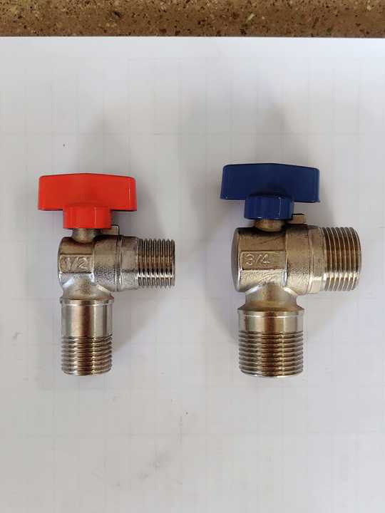 Copper Large Flow Angle Valve, Brass Water Stop Valve Water Heater ...