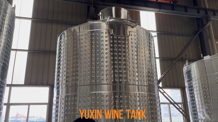 wine cellar winery used stainless steel wine fermentation tanks inox ...