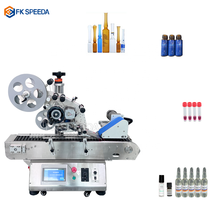 Automatic Desktop Horizontal Tube Sticker Machine for Vials