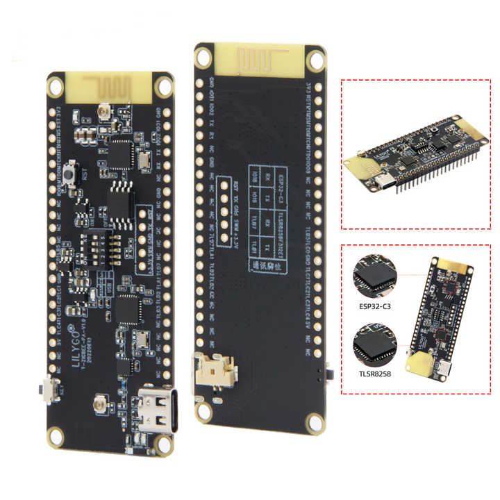 LILYGO TTGO T-Zigbee ESP32-C3 TLSR8258 Dual Mcus Module