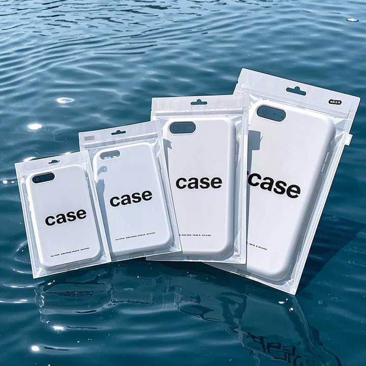 Custom Logo Transparent One Side Ziplock Bag Mobile Phone Case Packing ...