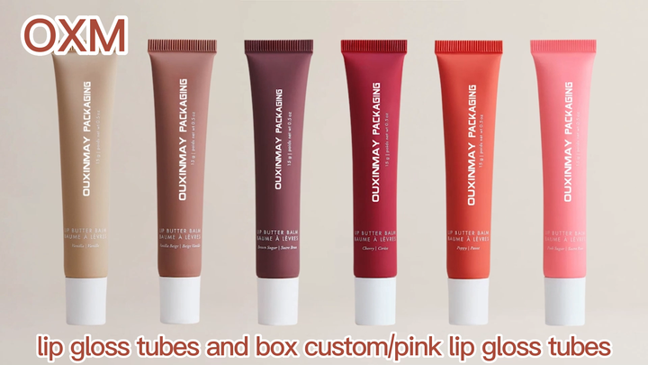 Custom Volume Plastic Squeeze Lip Gloss Tube Packaging