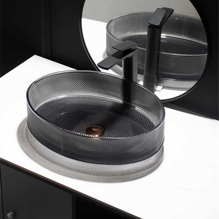 Shop Our New Arrival of Bathroom Diamond Design Glass Sinks