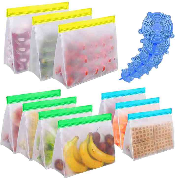 Custom Bpa Free Zip Lock Freezer Bags Reusable Food Storage Lunch ...