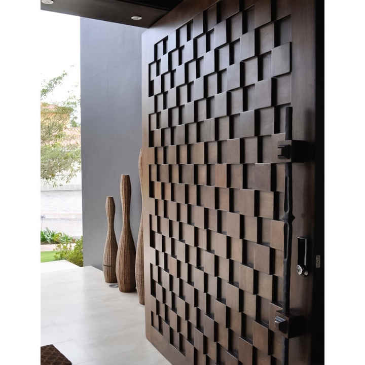 Solid Wood Entrance Doors - Durable, Stylish, and Waterproof
