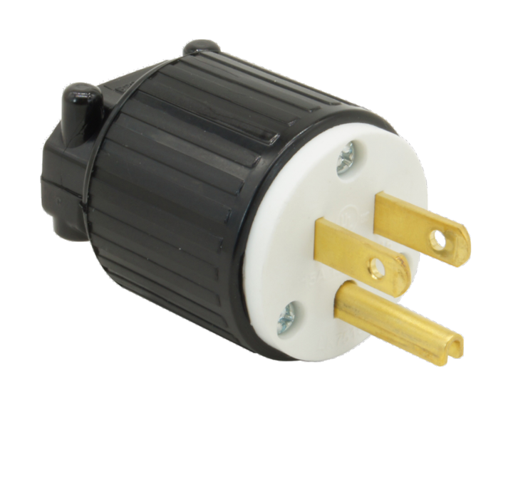 NEMA 6-50P 3 Pin 50A Brass Male Plug Industrial Replacement Twist Lock ...