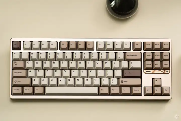 Cream Aluminum Mechanical Keyboard Anodized Customer Keyboard Cnc ...