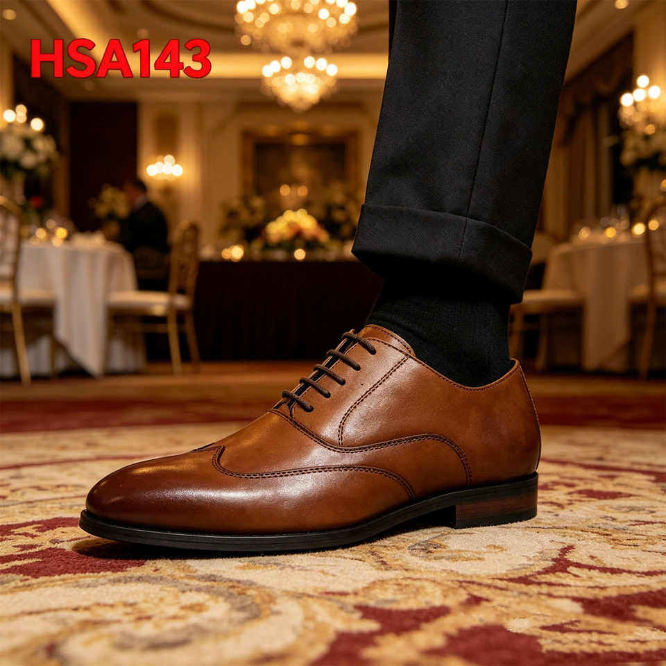 WYC,wedding Ceremony Full Grain Leather Brown Fashion Dress Shoes ...
