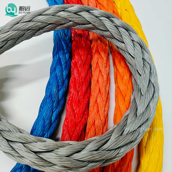 Winch Cord 12 Strand UHMWPE Rope High Strength Low Stretch Flexible ...