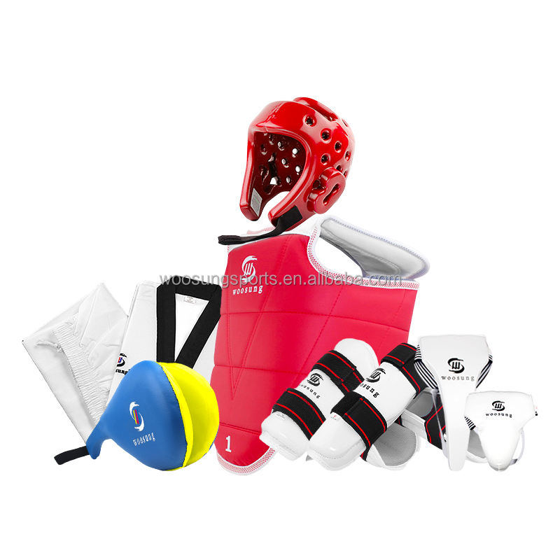 Taekwondo Factory Wholesale Taekwondo Chest Arm Head Groin Shin Guard ...