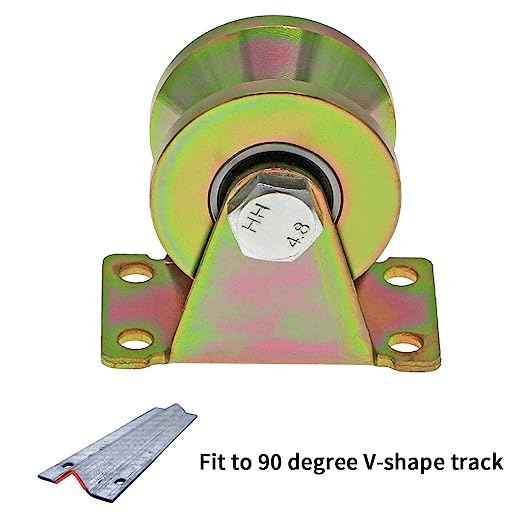 Heavy Duty V-Groove Sliding Gate Casters - Durable & Low Noise