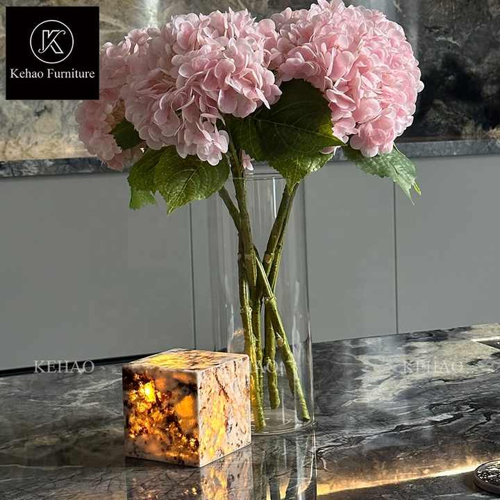 Factory Price Modern square Marble LED Light Nordic Creative Charge ...