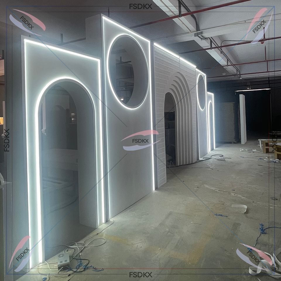 Hot Sale Arc Arch Ripple Backdrop Stand EventS Furniture Wedding Led ...