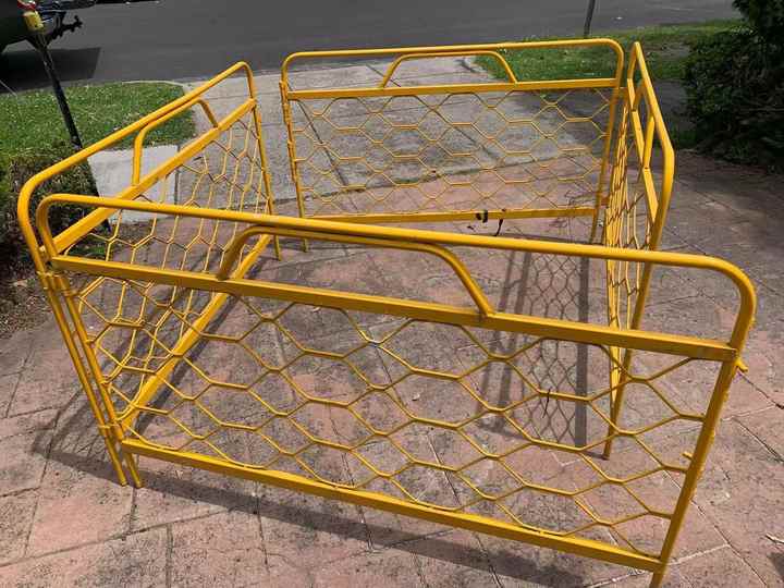 Steel Protective Guard RATION Collapsible Manhole Guard - Yellow Steel ...