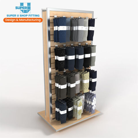 Custom Round Rotating Sock Counter Display Rack - POP Up