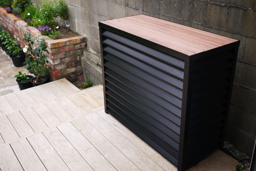 Outdoor Air Conditioner Cover - Aluminum Weatherproof Design