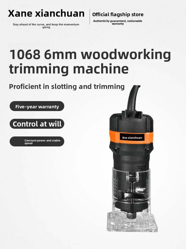Chuan-style Edge-trimming Router Woodworking Slotting Machine DIY Multi ...