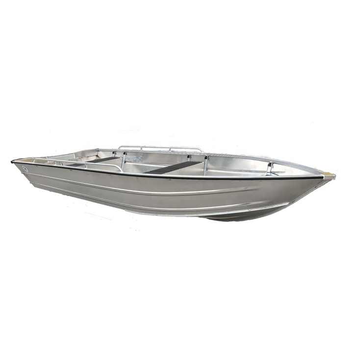 3.6 M Aluminum Boat - V Type Rowing Boat for Lakes & Rivers