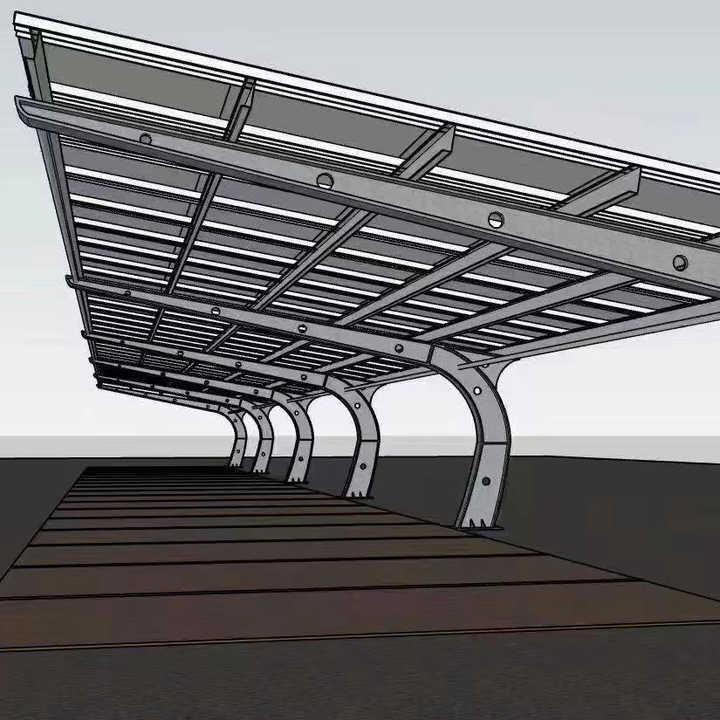 TOMA Solar-Powered Aluminium/steel Parking Structure
