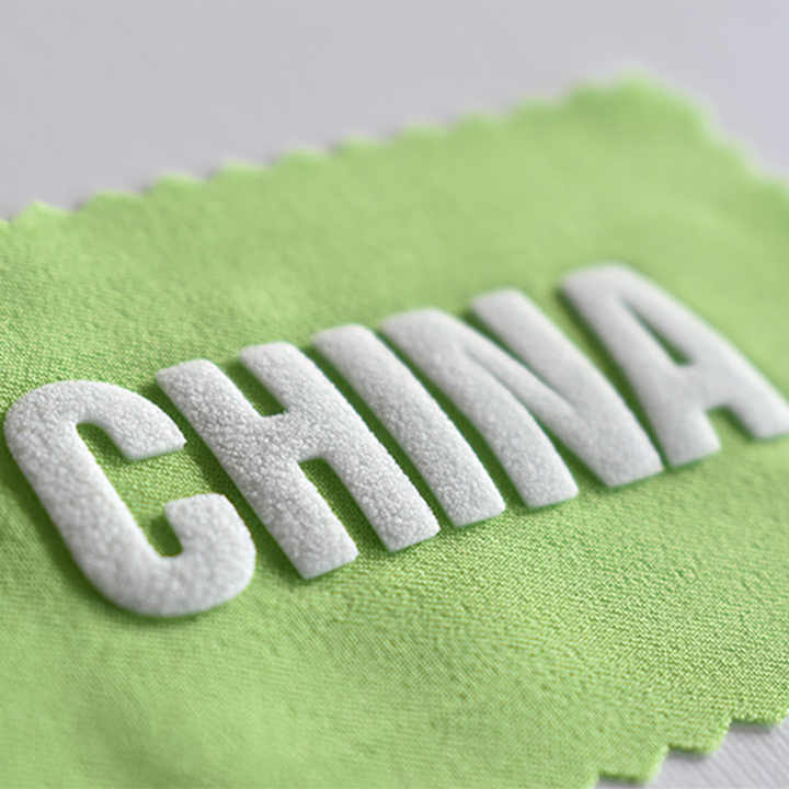 3D Puff Heat Transfer Patches - Customizable Luxury Labels