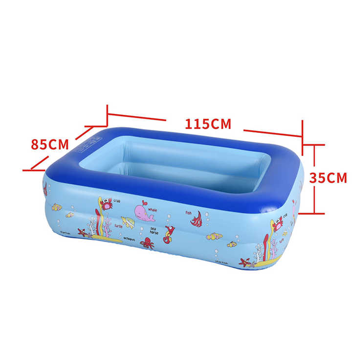 PVC Inflatable Baby Bath Pool - Portable Blue SPA Pool