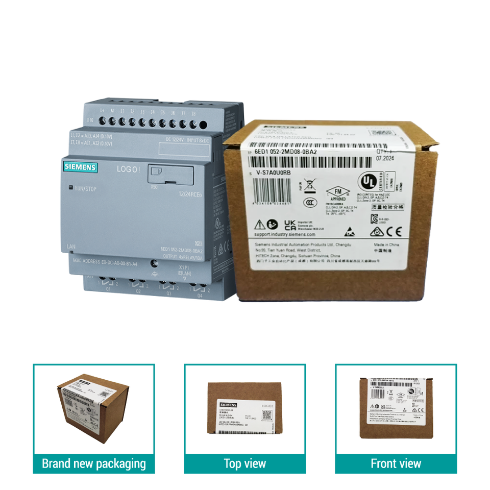 Siemens Original New Logo V8.4 12/24Rceo DI 8(AI 4)/DO 4 PLC Logic Power Module Programmable ...