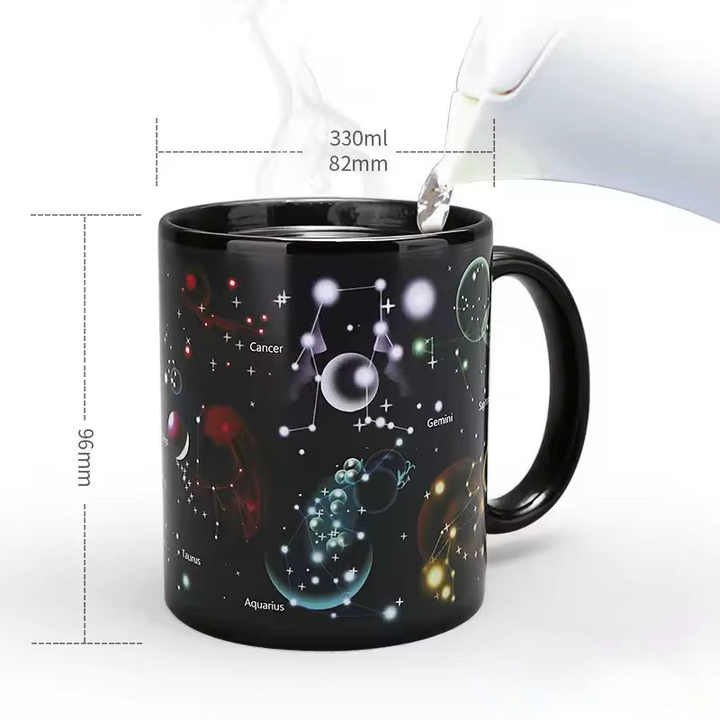 Temperature Sensitive Color Changing Mug Temperature Mug Ceramic Mug ...
