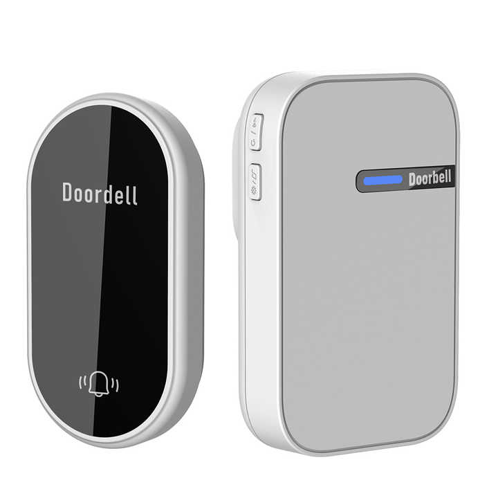 Home Intelligent Door Bell Chime Battery Free Waterproof RF433 Ring ...