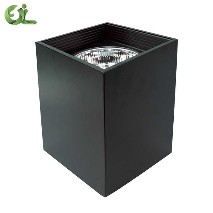 Modern Industrial Design Square Surface Mounted E27 LED Ceiling Fixture ...