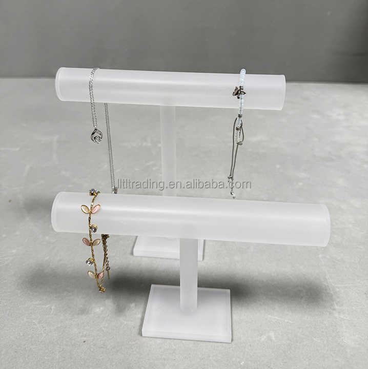 Italian Lucky Chain & Charm Empty Display Table Show Frosted Custom ...